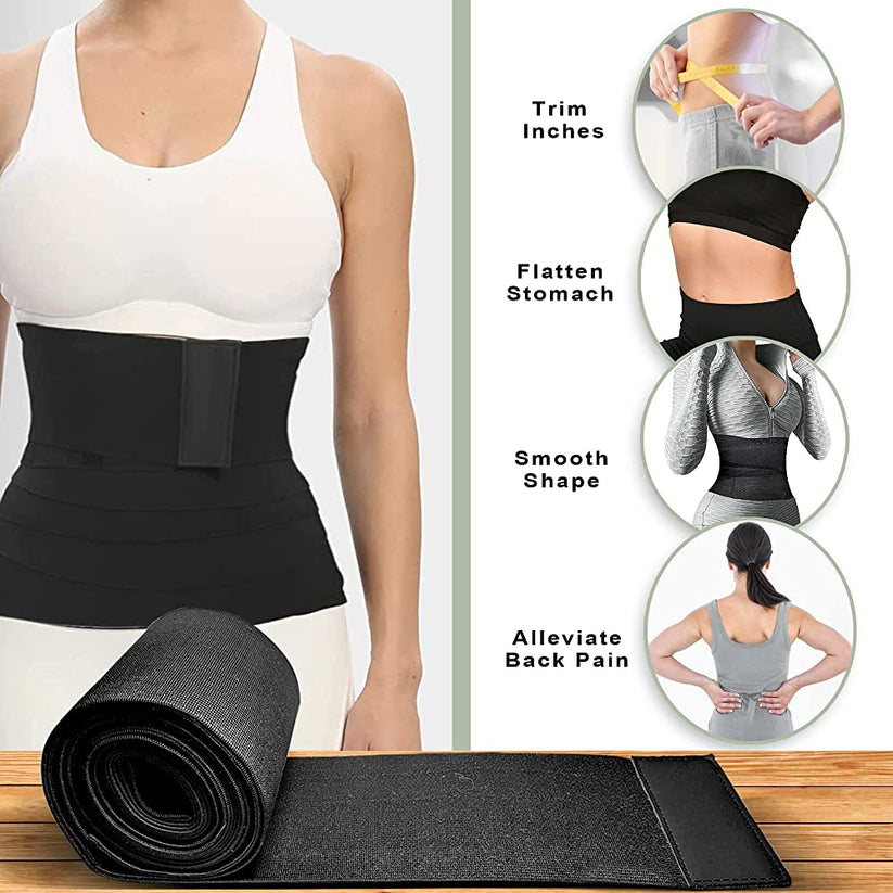 Postpartum Support Flat Tummy Bandage Corset Slimming Stomach Belly Wr ...